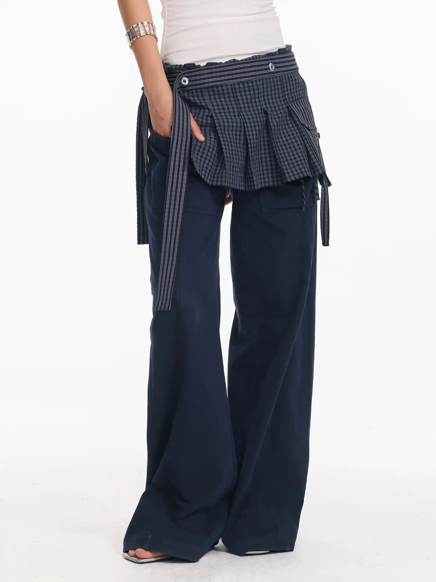 Women's Fold Over Waist Pants - Pants | Canton Collective